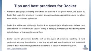 Tips And Best Practices For Docker PPTX Operating Systems Computer Software And Applications