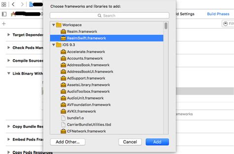 Ios Cannot Load Underlying Module For Realmswift Stack Overflow