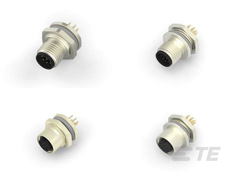 M12 Panel Mount Pcb Te Connectivity