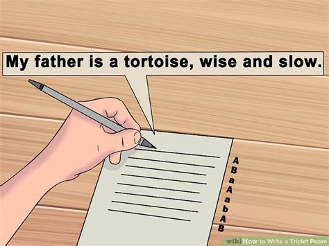 How To Write A Triolet Poem 9 Steps With Pictures Wikihow Life