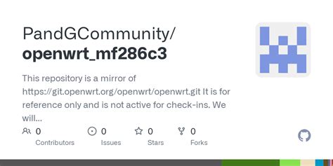 GitHub PandGCommunity Openwrt Mf C This Repository Is A Mirror Of Https Git Openwrt Org