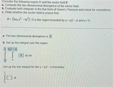 Solved Consider The Following Region R And The