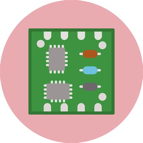 Pcb Board Vector Icon 16508581 Vector Art At Vecteezy