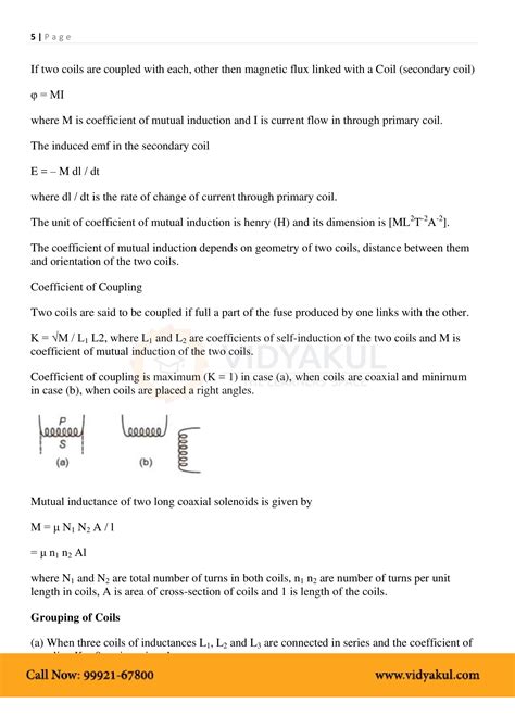 Class 12th Physics Electromagnetic Induction Ncert Notes Cbse 2023