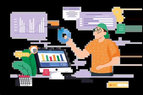 121970 Man Doing Analysis Illustrations Free In Svg Png 