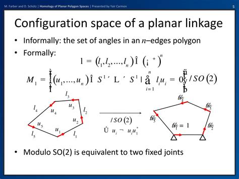 Ppt Homology Of Planar Polygon Spaces With Betti Numbers Yair