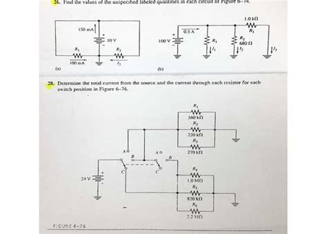Solved Find The Values Of The Unspecified Labeled Chegg