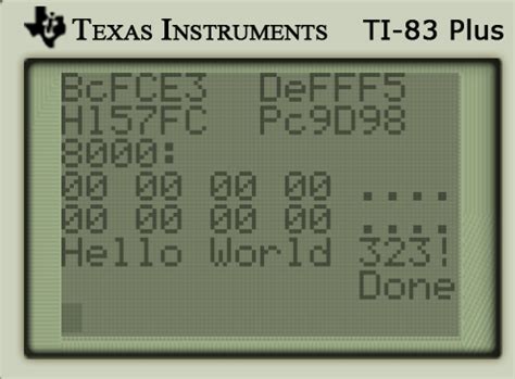 Simple Hello World Example On A Variety Of Z Machines