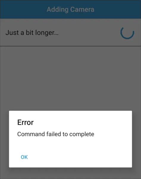 Blink Error Command Failed To Complete Quick Fix —
