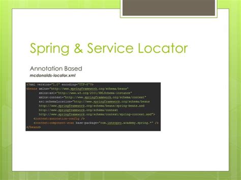 Spring Framework And Inversion Of Control Ppt
