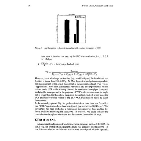 real throughput vs theoretic throughput with constant size packet of