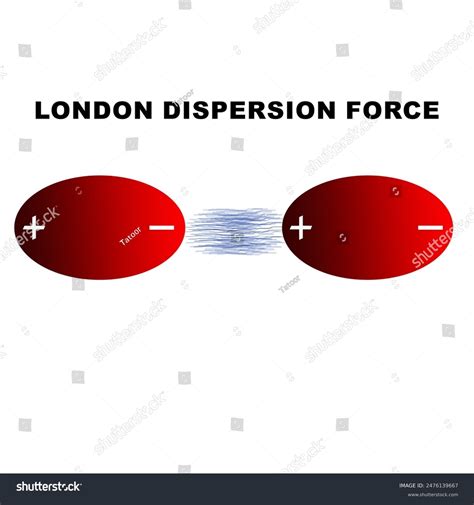 London Dispersion Force 3d Diagram White Stock Illustration 2476139667 Shutterstock