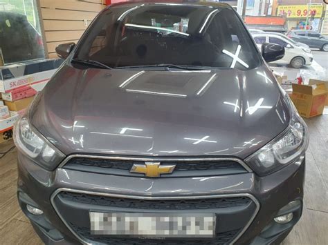 쉐보레 스파크 썬팅 재 시공 작업 네이버 블로그