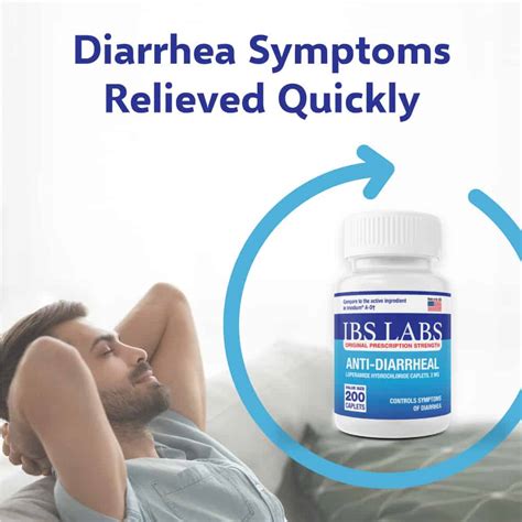 Anti Diarrheal 2mg 200 Caplets By Ibs Labs Exp 02 2026