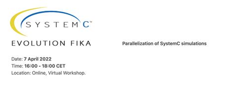 Systemc Evolution Fika Parallelization Of Systemc Simulations Marketing Eda