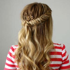 Braid Embellished Half Updo Missy Sue