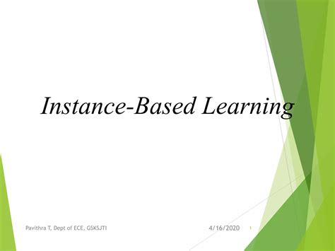 Instance Based Learning In Machine Learning Ppt