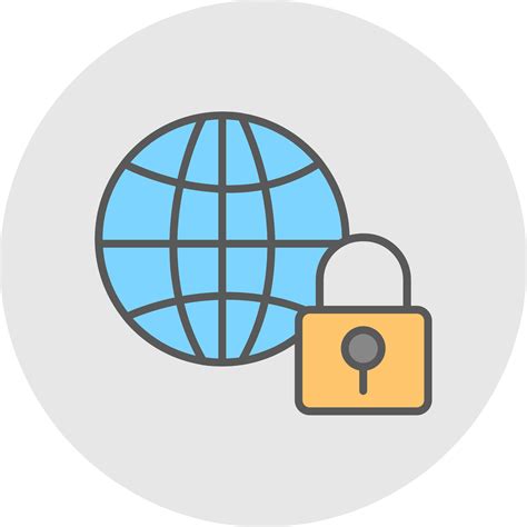 Internet Security Line Filled Light Icon 44193166 Vector Art At Vecteezy