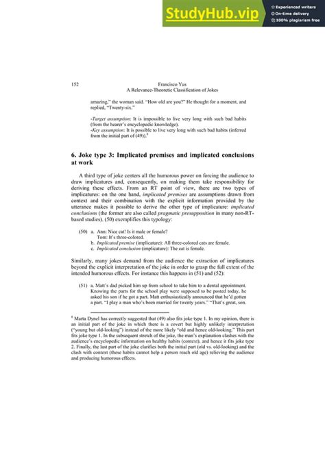 A Relevance Theoretic Classification Of Jokes Pdf Pop Culture