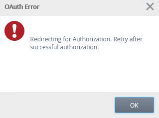 OAuth Token Requires Authorization Error Community