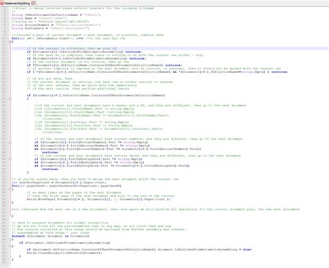 Document Splitting Help Center