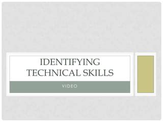 Technical Skills PPT