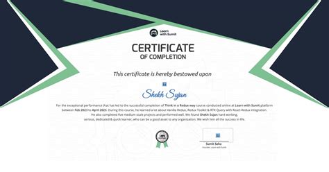 Shekh Sujans Performance Report Think In A Redux Way Course By Lws