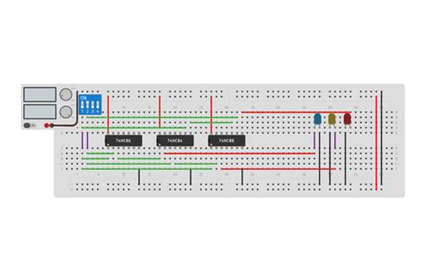 Circuit Design 1 Bit Comparator Tinkercad