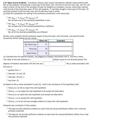 solved 6 41 open source textbook a professor using an open