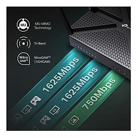 Tp Link Archer C Tri Band Mu Mimo Wireless Gateway Router Office Depot