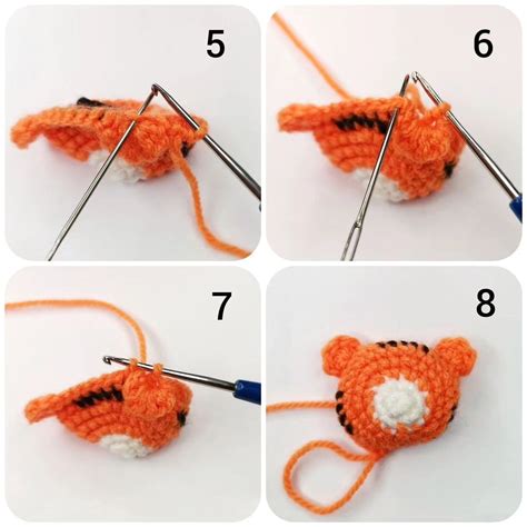 Free Crochet Pattern Tiger Keychain
