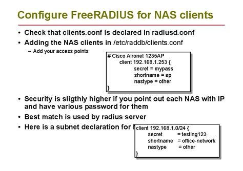 Configuring Linux Radius Server Objectives This Chapter Will