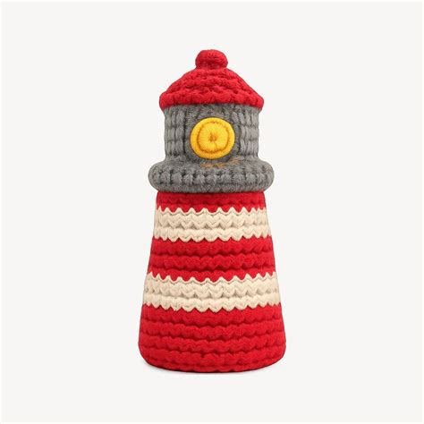 Handcrafted Crochet Lighthouse Toy Free Photo Illustration Rawpixel