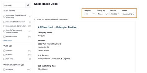 Sort Search Results Talent Triad Powered By