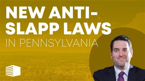New Anti-SLAPP Laws in Pennsylvania - YouTube