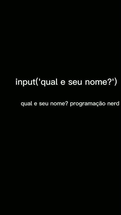 Python Explicando A Função Input Resumo Youtube