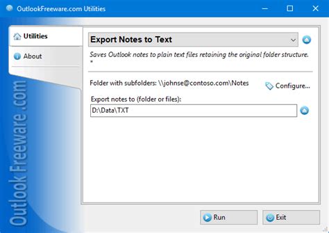 Export Notes To Text Outlook Freeware