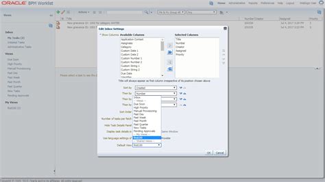 Oracle Bpm Creating Views For Workspaceworklist