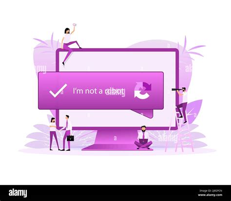 Captcha I Am Not A Robot Vector Computer Code Vector Illustration