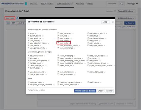 Facebook Developers Api Key Pensée Artificielle