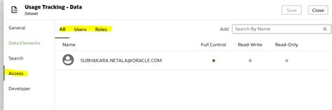 Control Dataset Access To Certain Custom Role Oracle Analytics