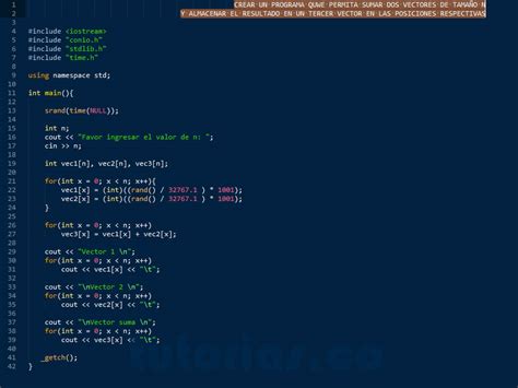 SumaDeVectoresC Tutorias Co