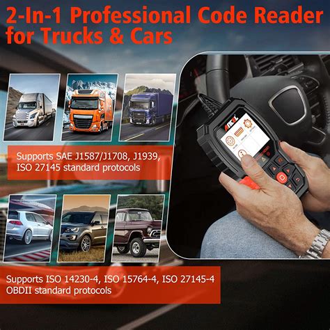 Ancel Hd601 Heavy Duty Truck Obd2 Scanner For Freightliner Cummins