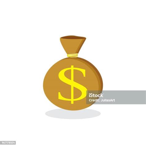 플랫 아이콘 벡터 일러스트 레이 션입니다 돈 절약 하 고 돈 가방 개념입니다 돈 만들기입니다 은행 예금입니다 재무입니다 배경에