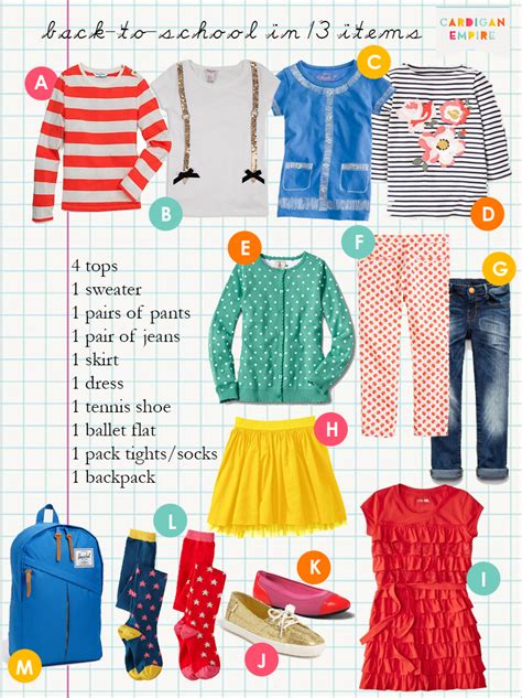 Back To School For Girls In 13 Items
