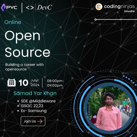Webinar On Open Source By Coding Ninjas Pyc Coding Club Iiit Bhagalpur Posted On The Topic
