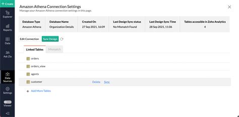 Import Data From Amazon Athena L Zoho Analytics Help