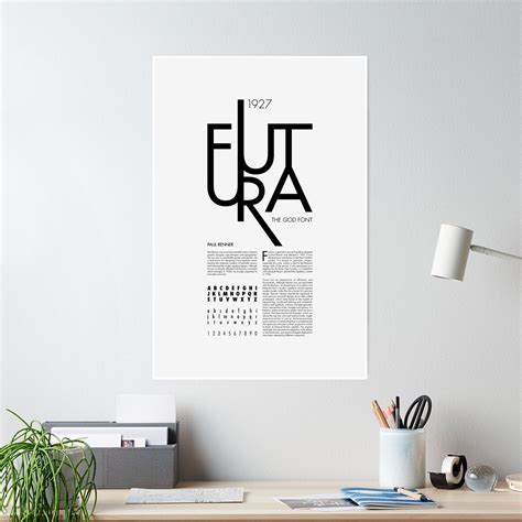 Futura The God Font Poster By Jamsdesignsinc Poster Fonts Futura