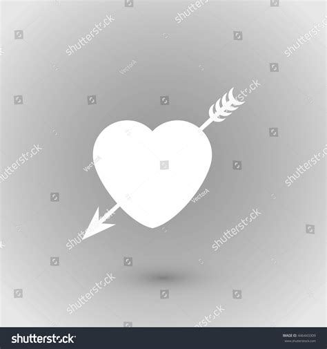 Heart Arrow Icon Stock Vector Royalty Free 446443309 Shutterstock