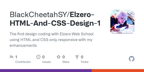 GitHub BlackCheetahSY Elzero HTML And CSS Design The First Design Coding With Elzero Web